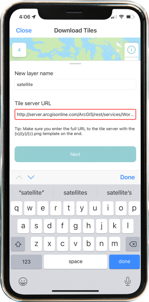 Tile Downloader | GeoNames Map Explorer iOS App