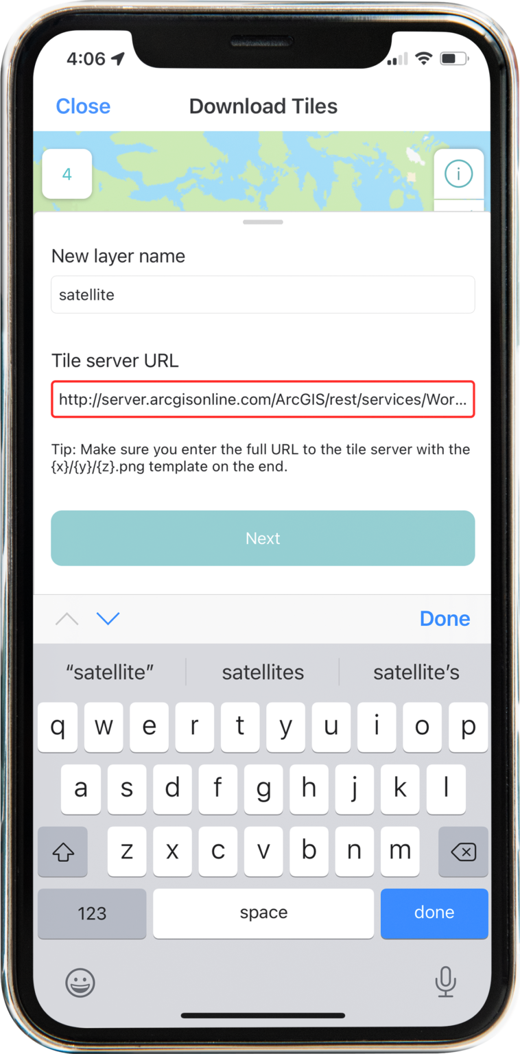 Tile Downloader | GeoNames Map Explorer iOS App